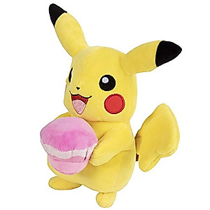 Pokémon 8" Pikachu with Cupcake Plush - Officially Licensed - Quality & Soft Birthday Celebration Stuffed Animal Toy - Add to Your Collection! Great Gift for Kids, Boys, Girls & Fans of Pokemon
