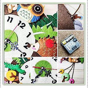 Sewing Kit DIY Felt Clock Animal Crafts Forest Wall Clock for Girls and Boys Educational Art Craft Kits