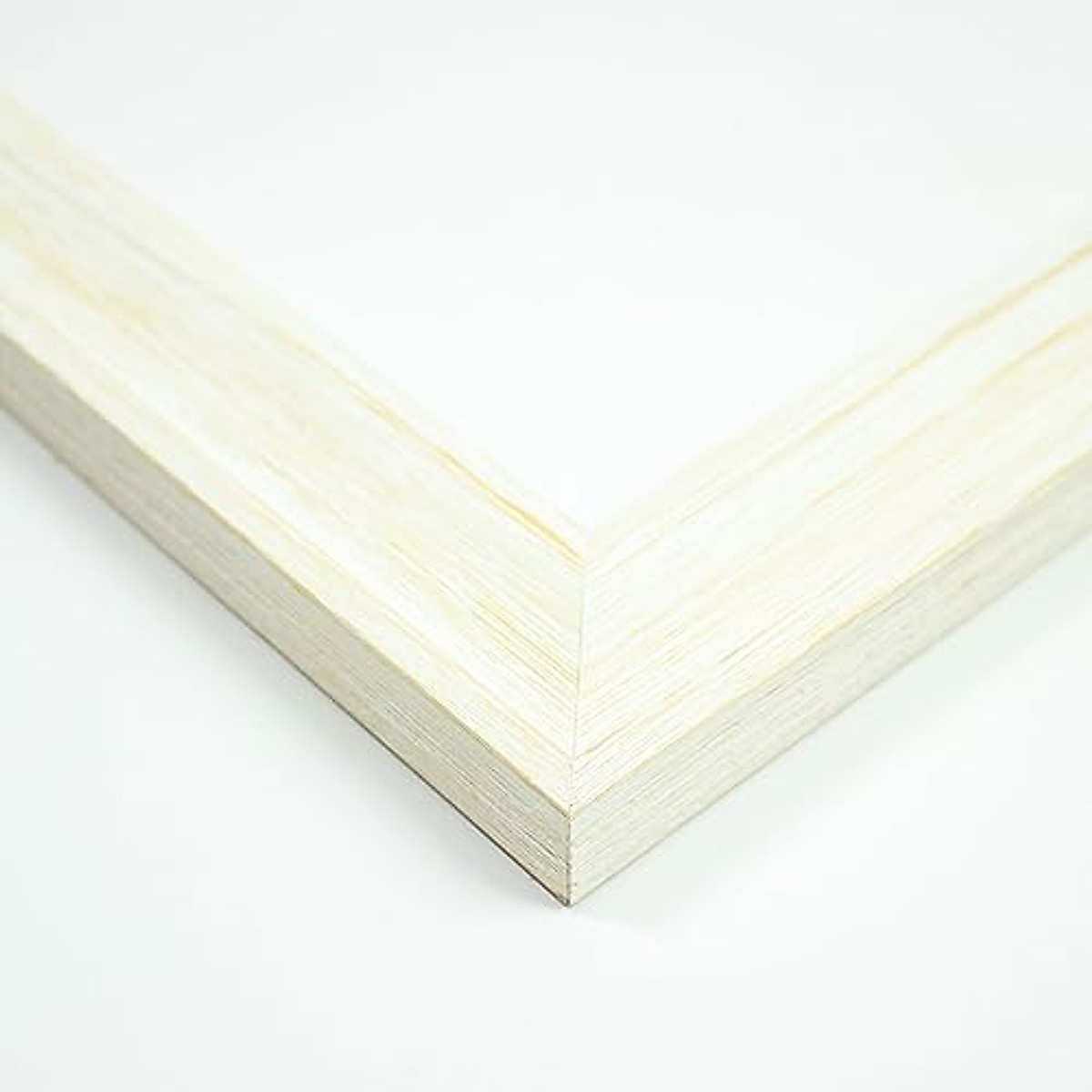 5x11 Frame White Solid Wood Picture Frame Width 1.5 Inches | Interior Frame Depth 0.5 Inches | Whitcomb Rustic Photo Frame Complete with UV Acrylic, Foam Board Backing & Hanging Hardware