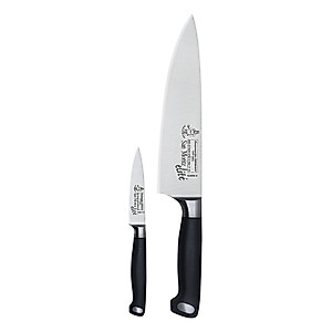 Messermeister San Moritz Chef & Parer Set - Includes 8" Stealth Chef's Knife & 3.5" Paring Knife - Rust Resistant & Easy to Maintain