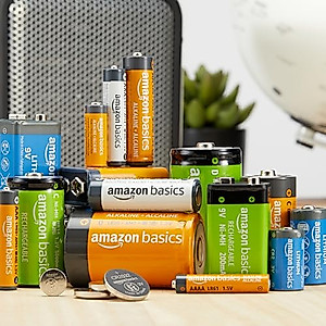 Amazon Basics CR2 Lithium Batteries, 3 Volt, Long Lasting Power, Low Self-Discharge Rate Pack of 4