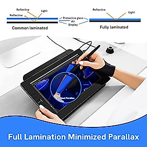 VEIKK VK1200 Drawing Tablet with Screen, 11.6 inch Full-Laminated Drawing Monitor with 6 Shortcut Keys and 8192 Levels Tilt Function Pen, for PC/Mac for Teach Anime(120% sRGB)