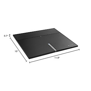 One for All 16472 HDTV 1080p Amplified Indoor TV Antenna 50 Mile Range with Multi Directional Reception, 8 Feet Coaxial Cable & Signal Level Indicator - Black