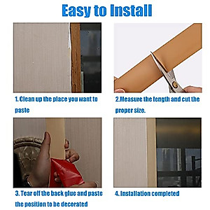 Floor Transition Strip 2" Wide Vinyl Floor Self Adhesive Flat Vinyl Flooring Laminate Floor Strip with Strong Backing for Joining Floor Gaps (3.3Ft,Grey Wood)