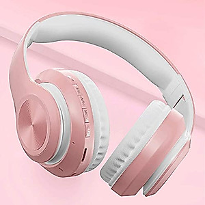 MOHALIKO Wireless Headphones, P68 Bluetooth 5.0 Foldable Rechargeable Wireless Headset HiFi Sound Headphones for School Home or Travel Black