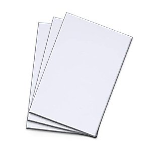 Netko White Plain Note Pads- 2x 100 Sheets Blank Writing Pads, Memo Pads for Multipurpose Use|4 x 6 inches (2Pack)