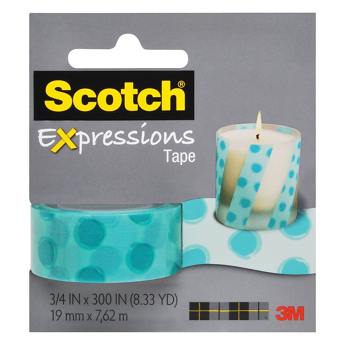 3m C214-P3 3/4" X 300" Circles Expressions Tape