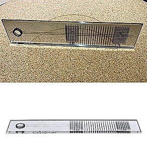 sdroceRyaM Turntable Phonograph LP Phono Cartridge Stylus Alignment Protractor Adjustment Tool - Mirrored Surface for Precision