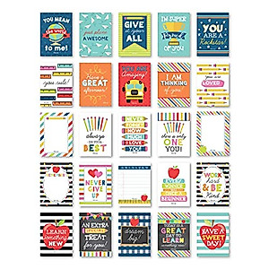 25 School Lunch Box Notes For Kids, Inspirational Motivational Cards For Boys Girls From Mom, Encouraging for Student Children Teens, Thinking of You Positive Affirmations Encouragement Lol Fun Love
