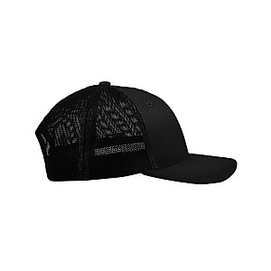 Branded Bills New Mexico Curved Trucker State Midnight Black/Black