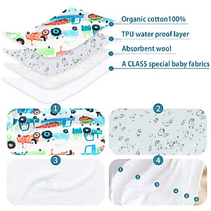 Potty Training Underwear for Boys and Girls,Plastic Waterproof Pants for Baby at Night-6 Pack