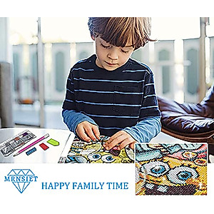 5D DIY Diamond Painting Kits for Adults, Cartoon Full Drill Round Crystal Rhinestone Embroidery Diamond Arts Craft Canvas Supply for Home Wall Deco (Sponge 12x16inch)