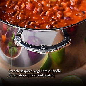 Hestan - NanoBond Collection - Titanium Stainless Steel 8-Quart Stock Pot with Lid - Toxin, PFAS, & Chemical Free Clean Cookware, Induction Cooktop Compatible