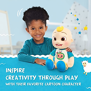 Just Play Cocomelon 100% Recycled Materials 13-inch JJ Plush Stuffed Doll, Super-Soft and Huggable, Kids Toys for Ages 18 Month