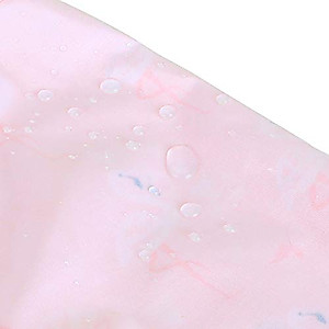 LUXJA Baby Waterproof Sleeved Bib, Long Sleeve Bib for Toddler (6-24 Months), Flamingo