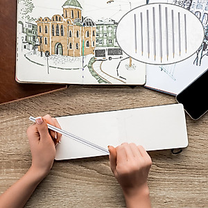 Gersoniel 48 Pack Metallic Marking Pencil Water Soluble Colored Pencils for Construction Workers Metal Work Plumbers Framers Carpenters Teacher Marking Tools, 6.9 Inches in Length (Silver)