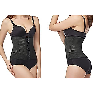 KSKshape Waist Tummy Trainer Body Shaper Corset Girdle Cincher Black