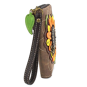 Chala Handbags Sunflower Zip-Around Wristlet Wallet