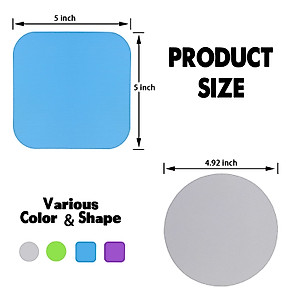 Jar Opener Gripper Pad, Rubber Jar Opener Grippers, 12 Pcs Jar Opener for Weak Hands, Seniors with Arthritis(Grey/Green/Blue/Purple)