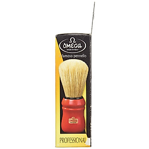 Omega Pure Bristle 10049 Shaving Brush, Black