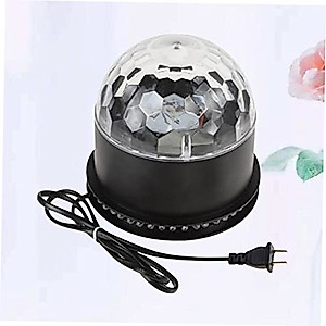 CIYODO 1pc Voice Night LED Colorful Shape Control Plug Ball Black Mini Crystal Light Lamp Projection US