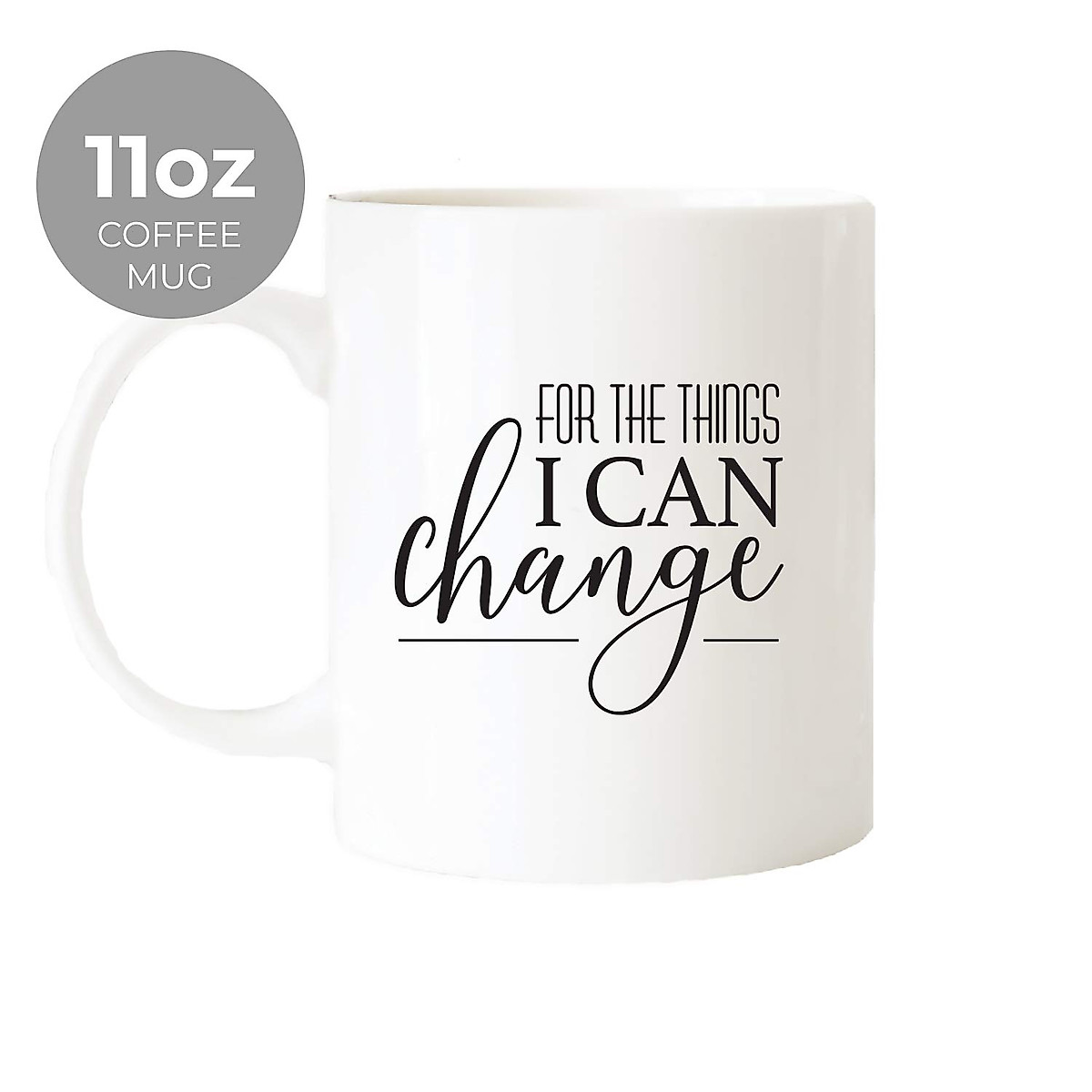 For The Things I Can And Cannot Change Coffee Mug And Stemless Wine Glass Gift Set/Funny Sarcastic Cup Combo/Humorous Beverage Present