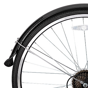 HH HILAND 700C Hybrid Bike, Step-Through or Step-Over Frame Commuter City Bike, 7 speeds Cruiser Bicycle for Men Women