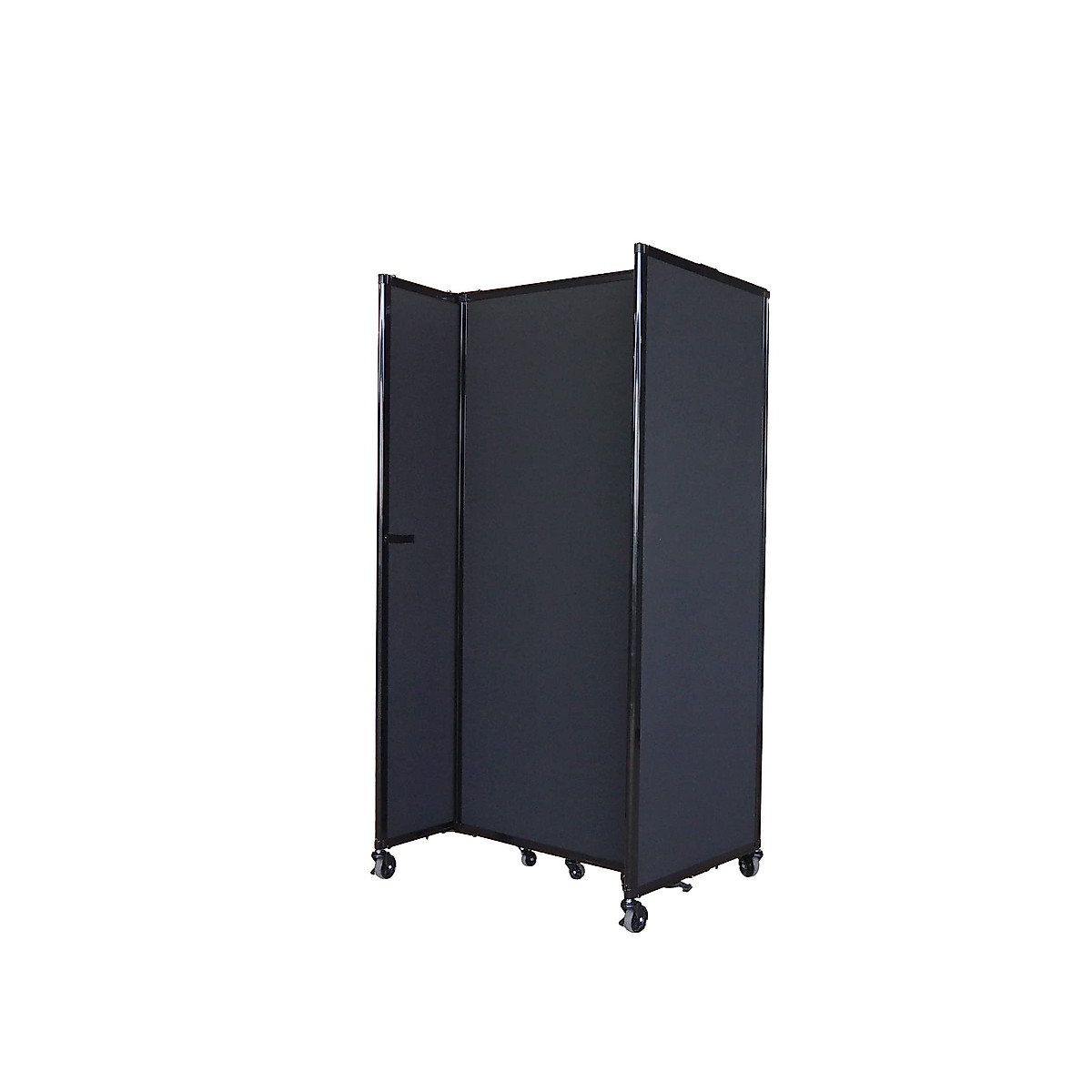 Versare Room Divider 360 Portable Wall Partition | Folding Panels | Large Freestanding Divider | Locking Wheels | Temporary Room Separator