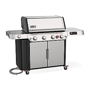 Weber Genesis SPX-435 Premium Smart Gas Grill, Natural Gas, Stainless Steel
