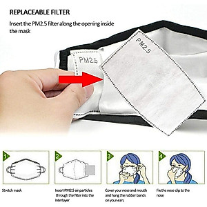 4pcs Fashion Reusable Face_Masks with Breathing Hole - Elastic Earloop Washable Comfortable Face cotton fabric For Adult