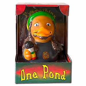 CelebriDucks - One Pond Rasta - Floating Rubber Ducks - Collectible Bath Toy Gift for Kids & Adults of All Ages