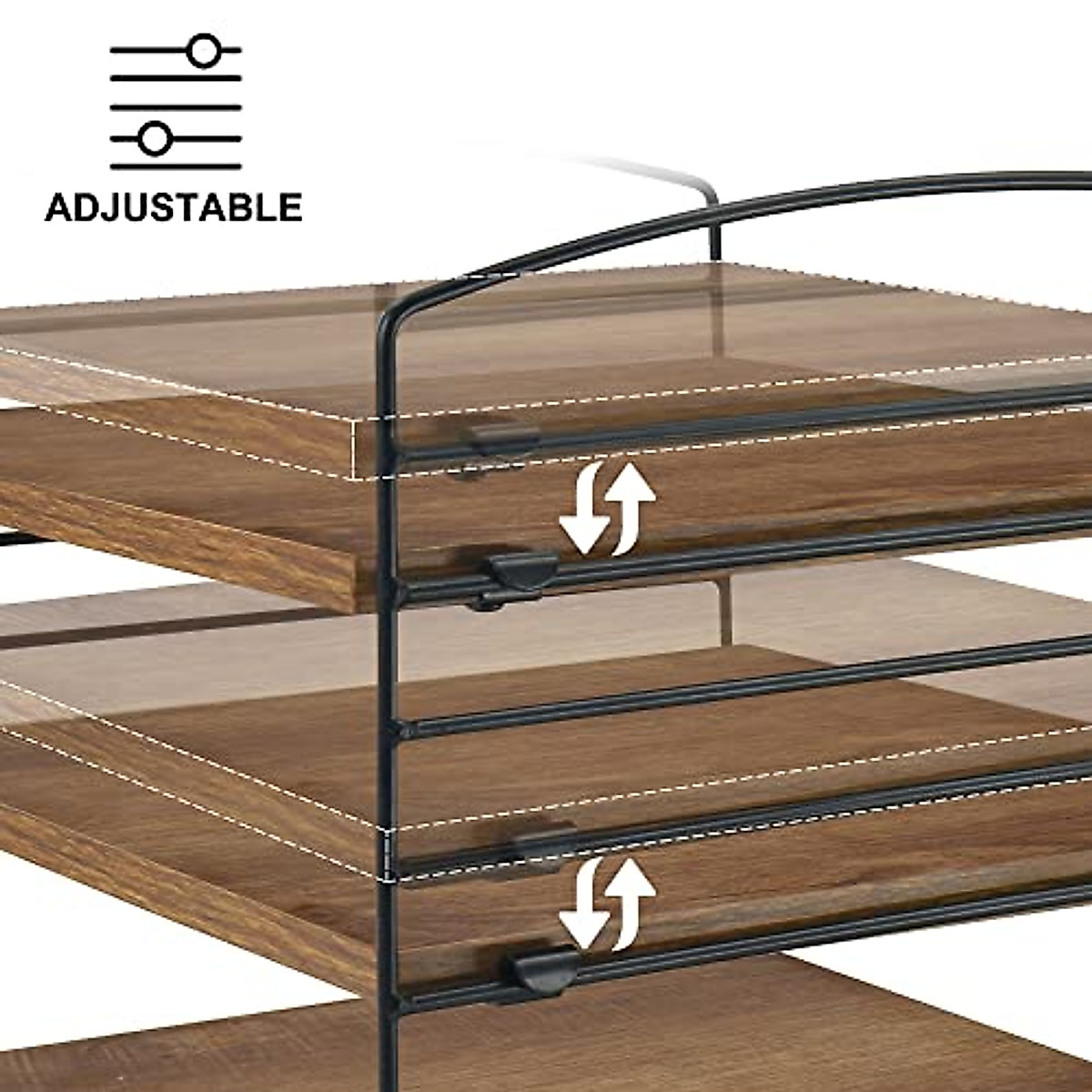 Adjustable Wrap Organizer Rack, Foil and Plastic Wrap Organizer, Cabinet Organizer and Storage, Kitchen Pantry Organization and Storage Shelving, Under Sink Organizer for Plastic Bags, Wraps, Snacks