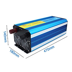 Cantonape Pure Sine Wave Inverter 4000W Power Inverter 12V to 110V DC to AC with LED Display Remote Controller for Truck RV Home Solar System