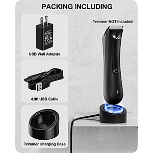 WUKUR Charging Dock for MANSCAPED Charger Dock Compatible with MANSCAPED Lawn Mower 3.0 & 2.0 Electric Groin Hair Trimmer and The Weed Whacker Nose and Ear Hair Trimmer