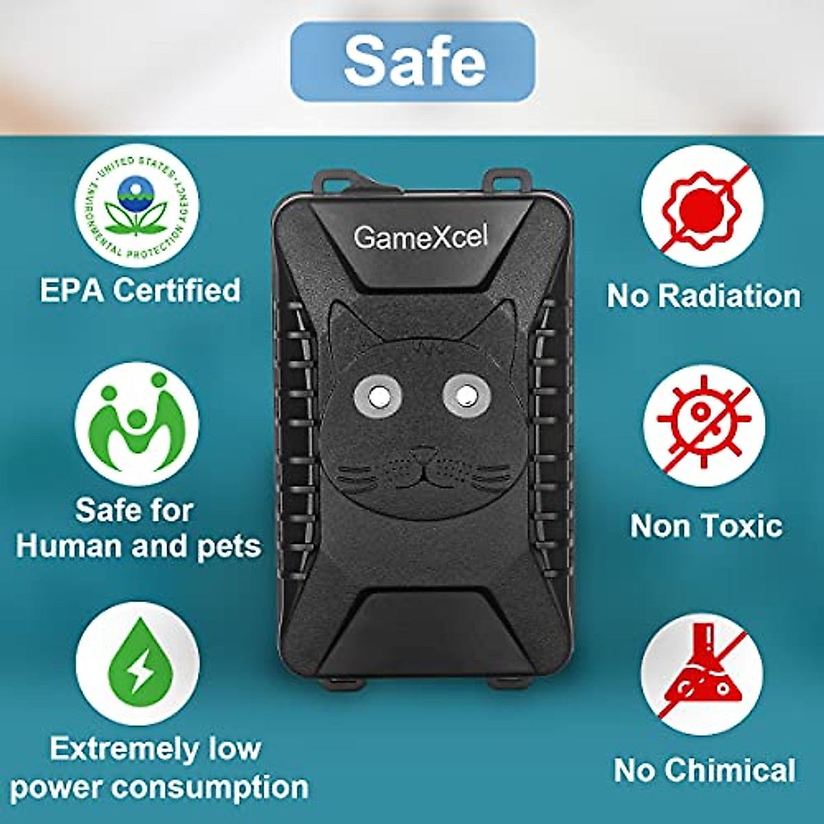 Under Hood Repellent for Car Rat Repeller Squirrel Rodent Repeller Ultrasonic Mice Repellent Mouse Deterrent Cab Rodent Repellent with Ultrasounds and LED Flashing Lights for Vehicle Engine Garage