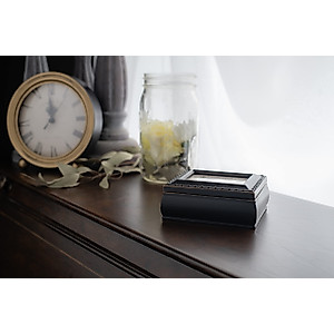 Cottage Garden Love You to The Moon Black Rope Trim 4.5 x 3.5 Tiny Square Jewelry Keepsake Box