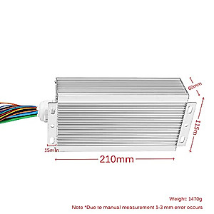 4400RPM 2500W 60V Electric Scooter Motor Brushless DC Motor Kits Electric Gokart Mid Motors with 45A Speed Controller, Throttle, Foot Pedal E-Scooter E-Bike Dirt Bike Motorcycle