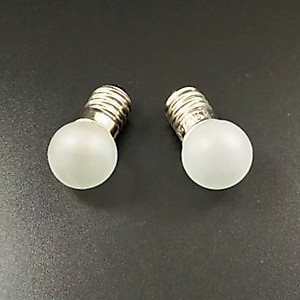 E10 MES 4.8V / 0.5A 2.4W 4300K WarmWhite Matte Surface Light Bulb Torch Headlight Head Lamp Flashlight Lightbulb (Pack of 10)