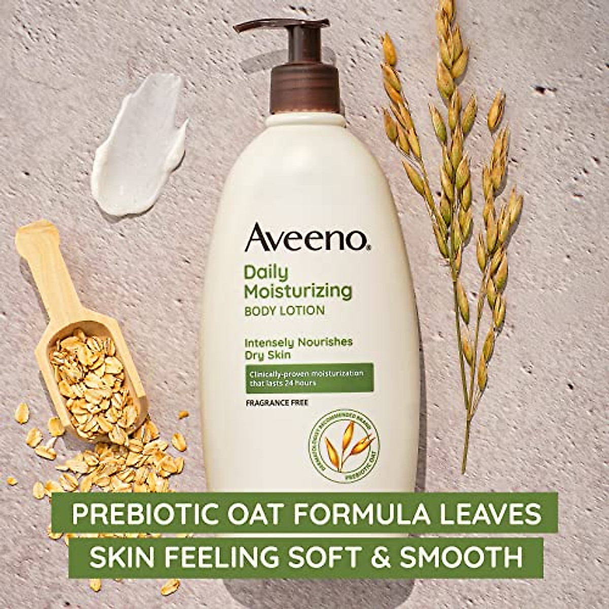 Aveeno Sheer Hydration Daily Moisturizing Fragrance-Free Lotion with Nourishing Prebiotic Oat, Fast-Absorbing Body Moisturizer for Dry Skin with Lightweight, Breathable Feel, 18 fl. oz