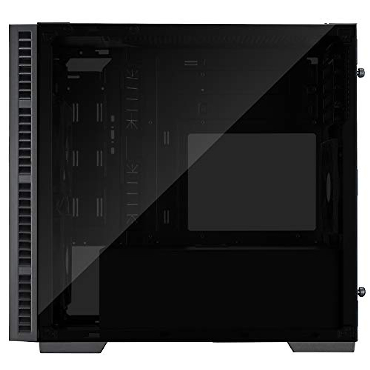 SilverStone Technology RL08BR-RGB Black and Red Micro-ATX Case with Tempered Glass Side Panel and 2 x120mm RGB Fans