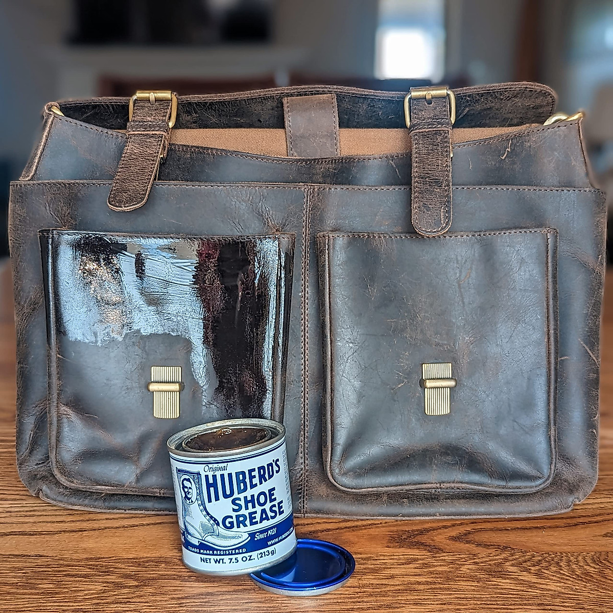 Huberd’s Shoe Grease, 7.5oz: Waterproofs, Softens, Conditions Leather. Protects Shoes, Boots, Sporting Goods, Saddle & Tack. Restores Dry, Cracked, Scratched Leather. Small Batched since 1921!