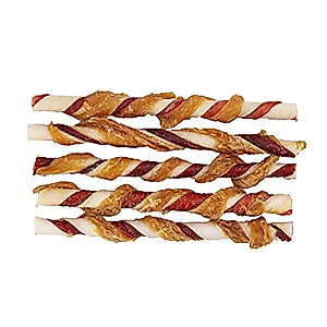 Good'N'Fun Triple Flavored Rawhide Twists For Dogs, 35 Count,Chicken,0.14 pounds