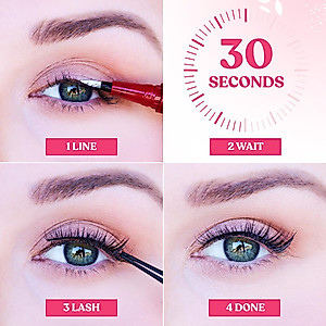 Silly George LinerBond Pro | Strong Lash Adhesive Eyeliner | No Magnets or Glue, Mess Free, Lightweight, Long Wear, Weatherproof (Clear)