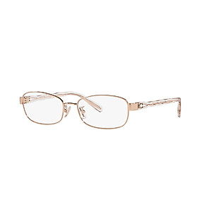 Coach HC5138 Prescription Eyewear Frames, Brushed Rose Gold/Demo Lens, 55 mm