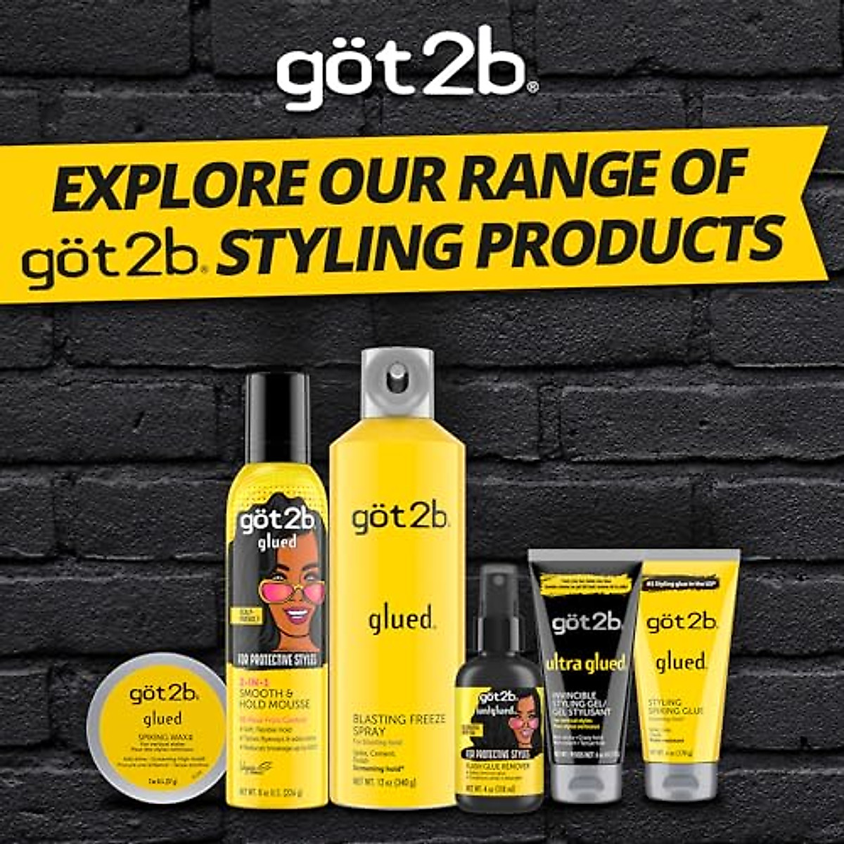 Got2b Glued Blasting Freeze Hairspray, 12 oz