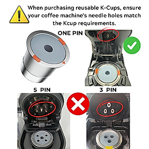 Reusable k Cup Coffee Filters,Universal stainless steel Refillable k-Cups Filter Use for Keurig 2.0 and 1.0 Coffee Makers-brewers(2pack)…