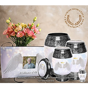 Guardian Angel Cremation Urn for Human Ashes Adult Female for Funeral, Burial & Home - Urns for Ashes Adult Large Urns for Mom & Cremation Urns for Women Guardian Angel Urn
