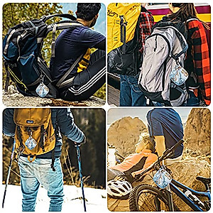 V.R.Hope Case Compatible with Powerbeats Pro Case Cover, Upgraded Anti-Lost & Shockproof Protective Case with Durable Carabiner for Beats Powerbeats Pro (Marble Blue)