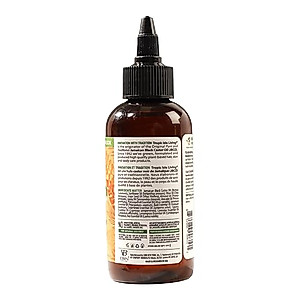Tropic Isle Living Hair Gro Growth Oil 4oz | Organic Jamaican Black Castor Oil with Almond, Avocado & Jojoba Oils | Promotes Hair Growth | Prevents Breakage, Hair Loss, Shedding