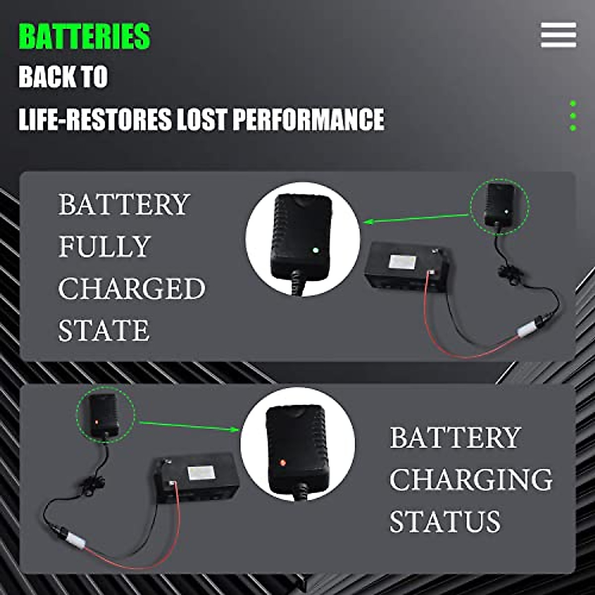 136-9126 Battery Charger - by Huthbrother, Compatible with Toro 22" Lawn Mower Battery Charger, Replaces 114-1588, 104-7401, Fits Battery 106-8397 105-6845 104-7682 104-7903 115-1304 (12V)